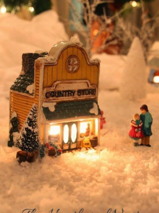 Must-See Christmas Village Display Ideas Story - The Heathered Nest