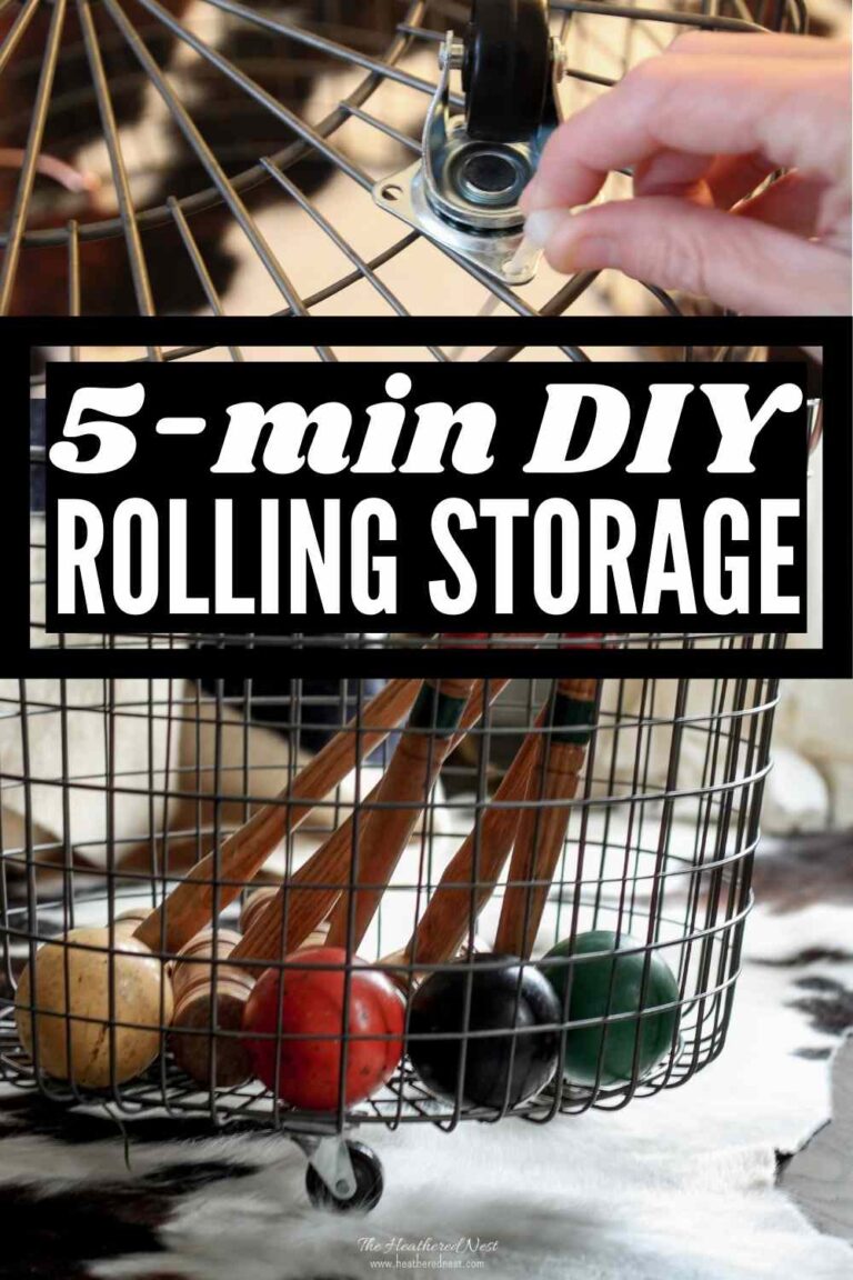 EASY Rolling DIY Storage in 5-Minutes!