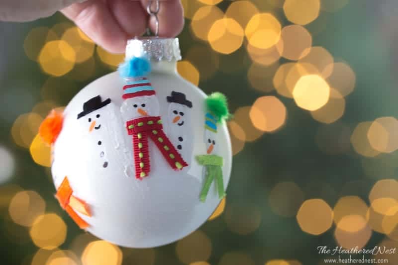 Handprint Ornament And DIY Christmas Ornament Ideas The Heathered Nest
