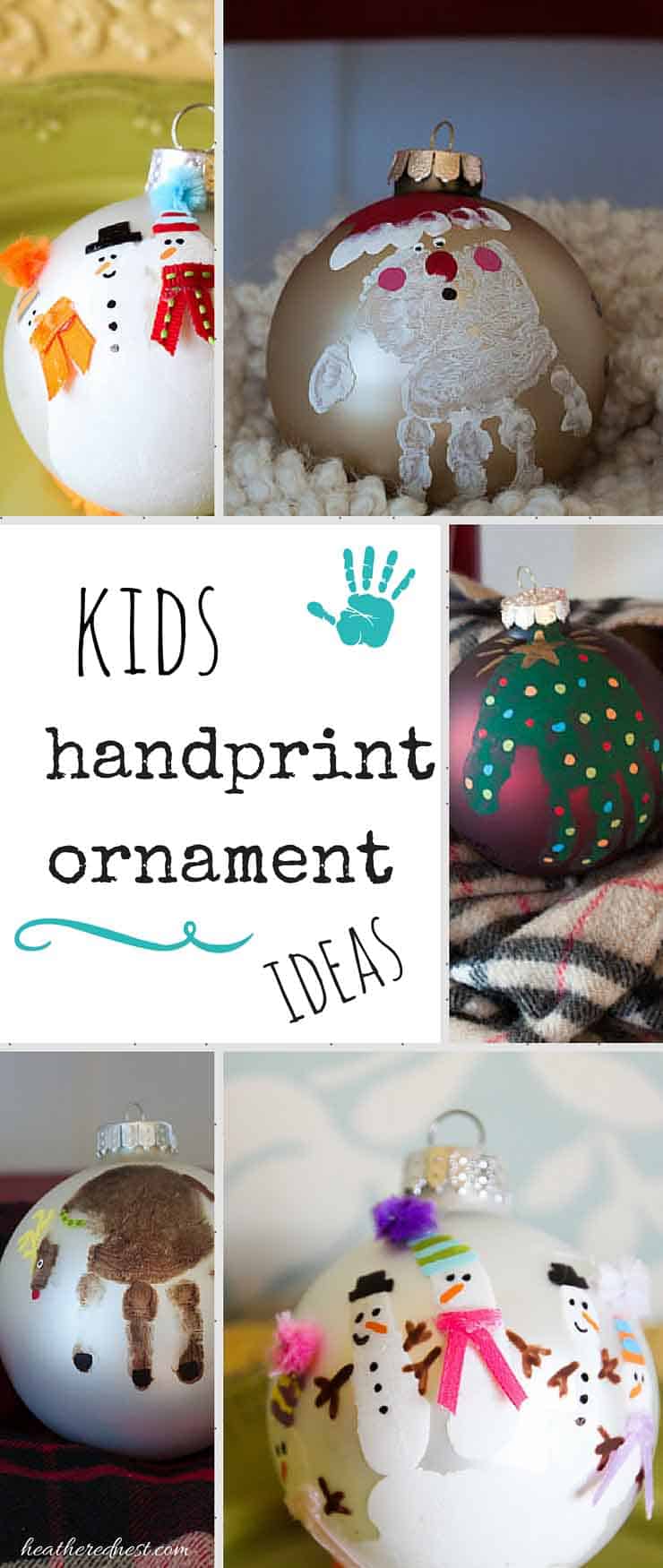 Handprint Ornament And DIY Christmas Ornament Ideas The Heathered Nest