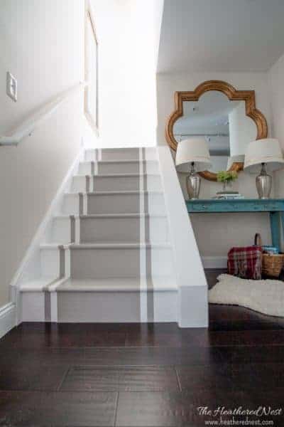 Staircase Remodel Project: How to Paint Stairs - The Heathered Nest