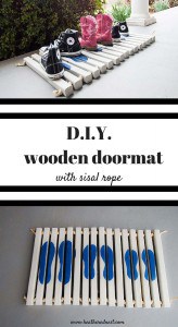 DIY Front Doot Mat Tutorial - The Heathered Nest
