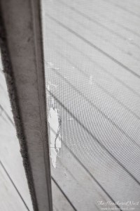 DIY window & door rescreening - "Screenplay" - The Heathered Nest