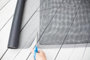 DIY window & door rescreening - "Screenplay" - The Heathered Nest