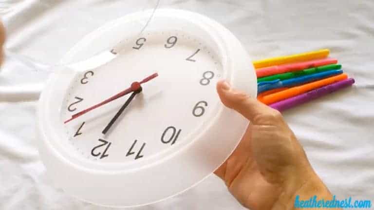 After School Routine Clock DIY (For Parents) - The Heathered Nest