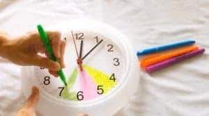 After School Routine Clock DIY (For Parents) - The Heathered Nest