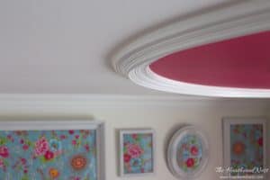 How to Install Round Ceiling Molding, or Ceiling Rings - The Heathered Nest