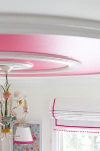 How to Install Round Ceiling Molding, or Ceiling Rings - The Heathered Nest