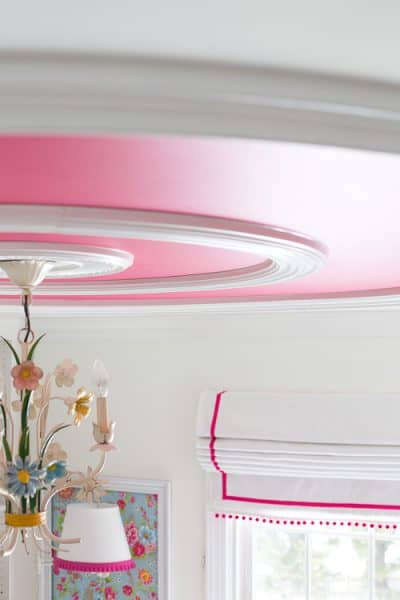 How to Install Round Ceiling Molding, or Ceiling Rings - The Heathered Nest