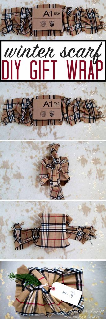 Gift Wrapping With A Winter Scarf! Eco-Friendly & GORGEOUS!