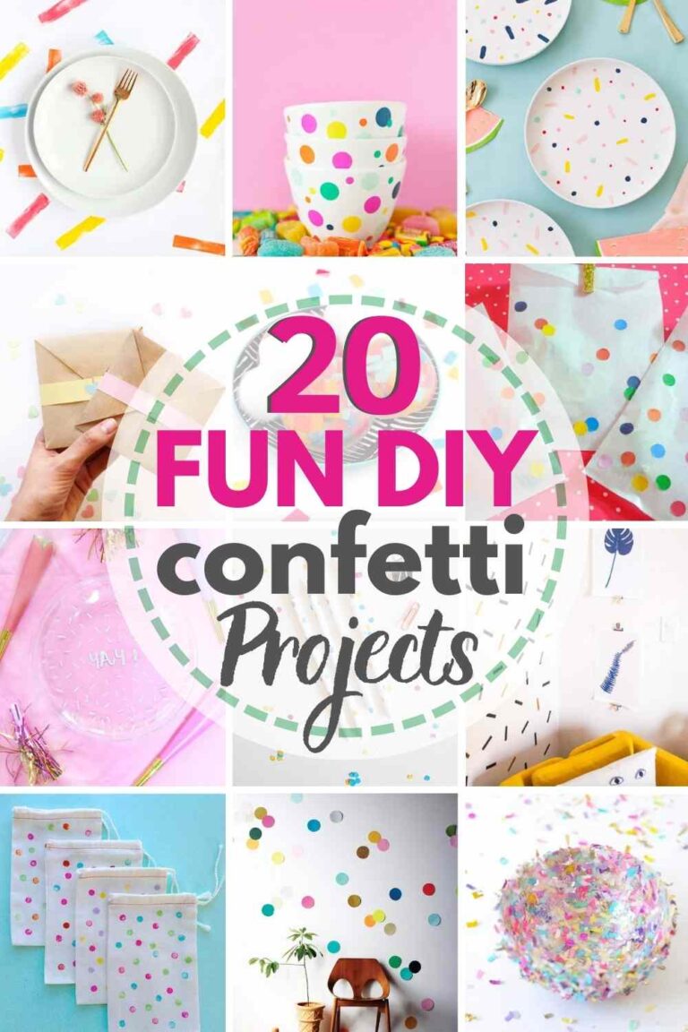 20 FUN & COLORFUL DIY Confetti Ideas! - The Heathered Nest