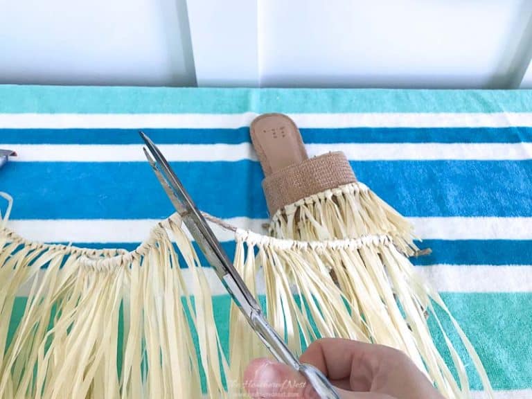 CUTEST Summer Sandals with a Dollar Tree Find - The Heathered Nest