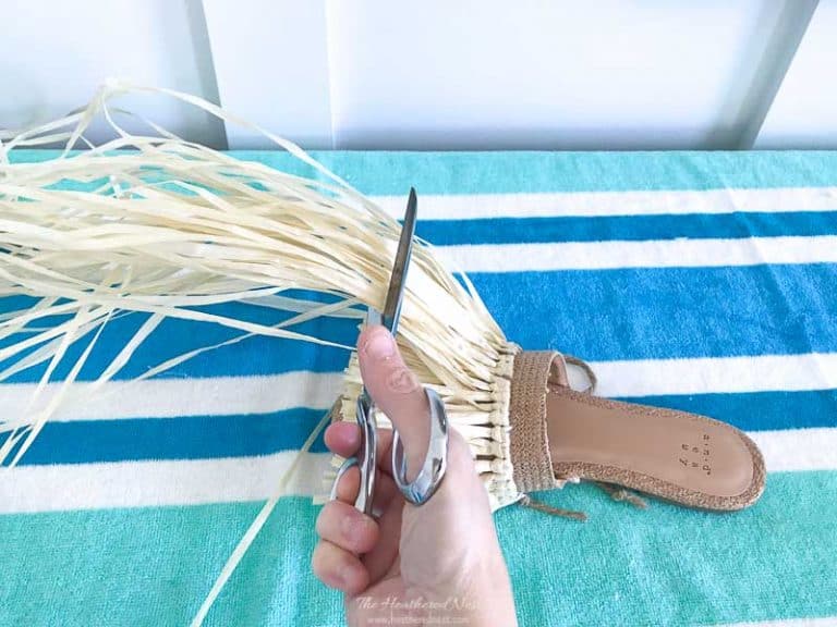 CUTEST Summer Sandals with a Dollar Tree Find - The Heathered Nest