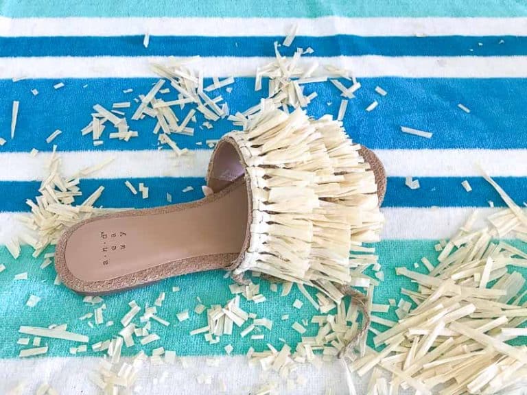 CUTEST Summer Sandals with a Dollar Tree Find - The Heathered Nest