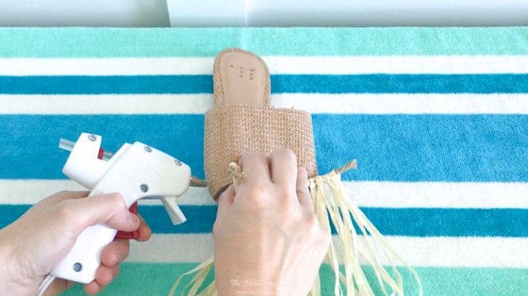 CUTEST Summer Sandals with a Dollar Tree Find - The Heathered Nest