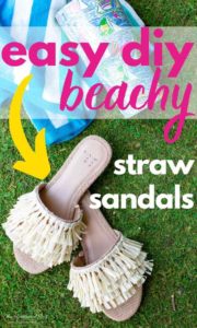 CUTEST Summer Sandals with a Dollar Tree Find - The Heathered Nest