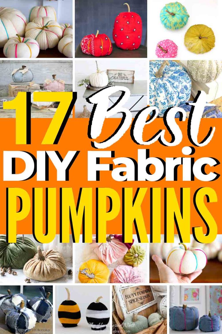 17 FANTASTIC Fabric Pumpkin Crafts To Try This Fall!