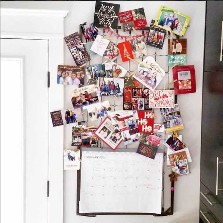 51 Best Christmas Card Display Ideas - The Heathered Nest