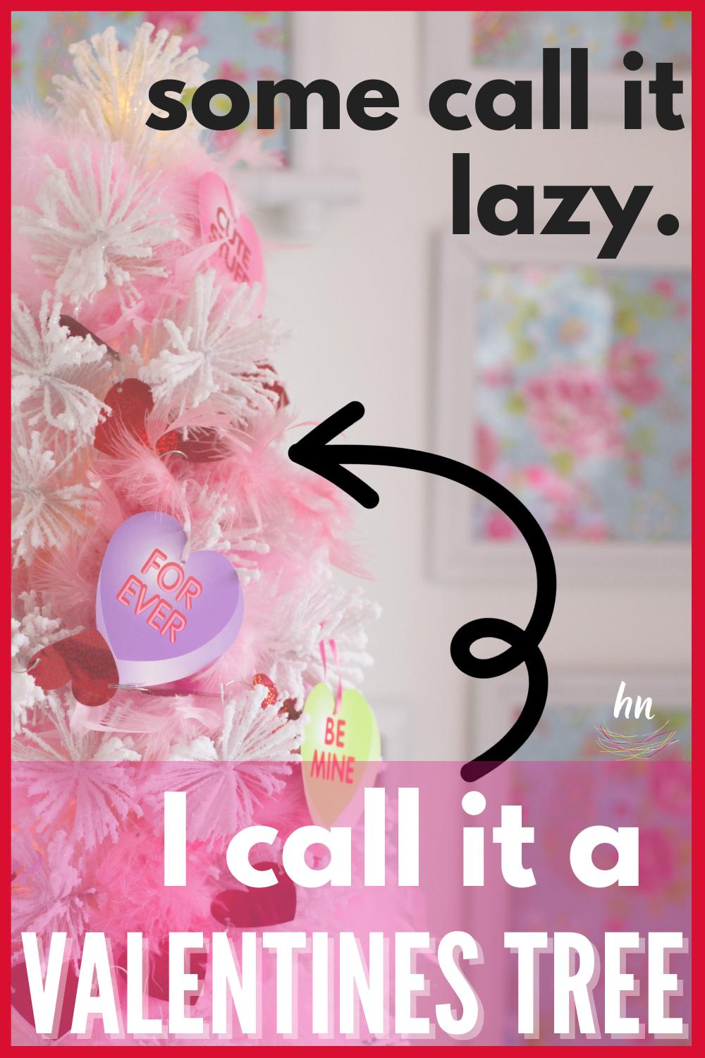 Make a Valentine Tree! YES! It's a Thing! - The Heathered Nest
