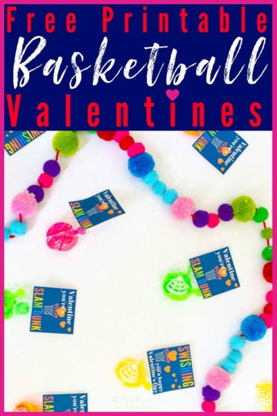 Free Printable Basketball Valentines - The Heathered Nest