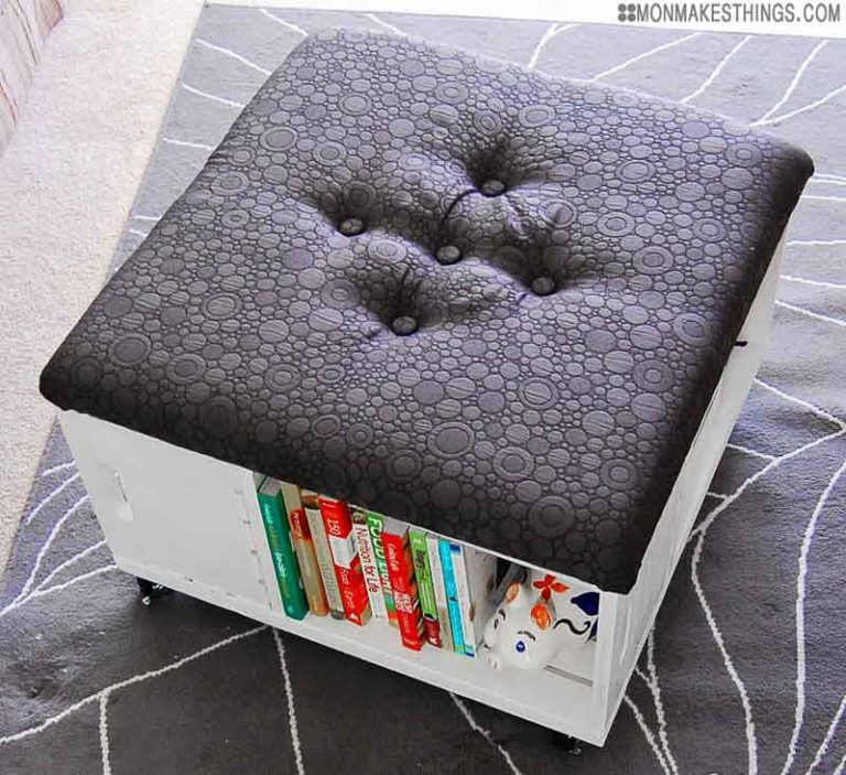 50 DIY Ottoman And Pouf Projects - The Heathered Nest