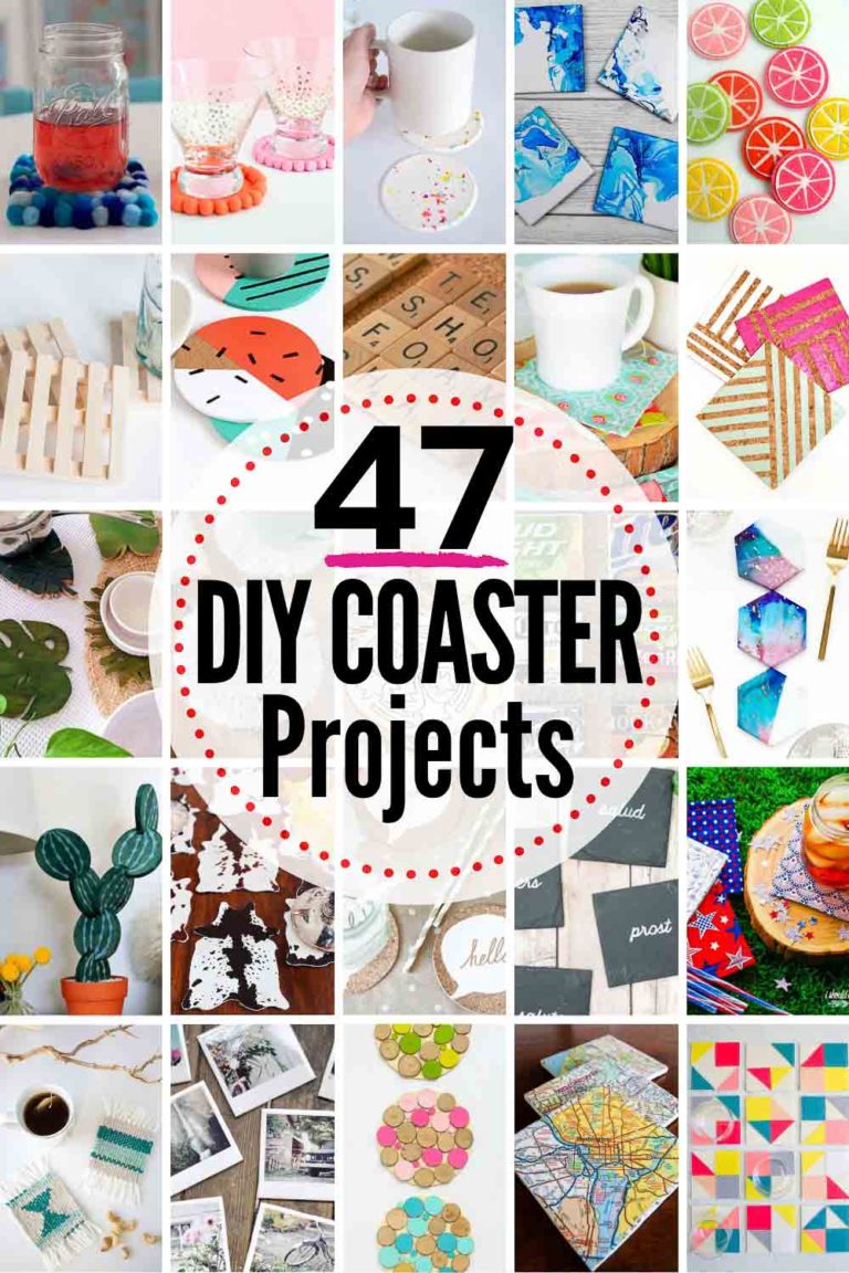 47 CLEVER DIY Coasters Projects - The Heathered Nest