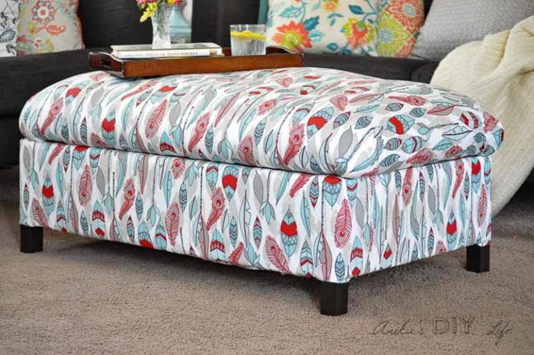 50 DIY Ottoman And Pouf Projects - The Heathered Nest