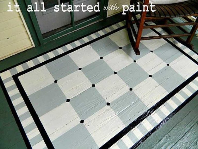 47 Painted Floor Ideas That Will WOW You! - The Heathered Nest