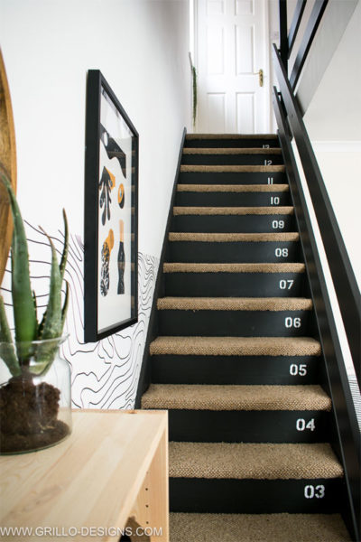 40+ AMAZING DIY Painted Stairs Projects! - The Heathered Nest
