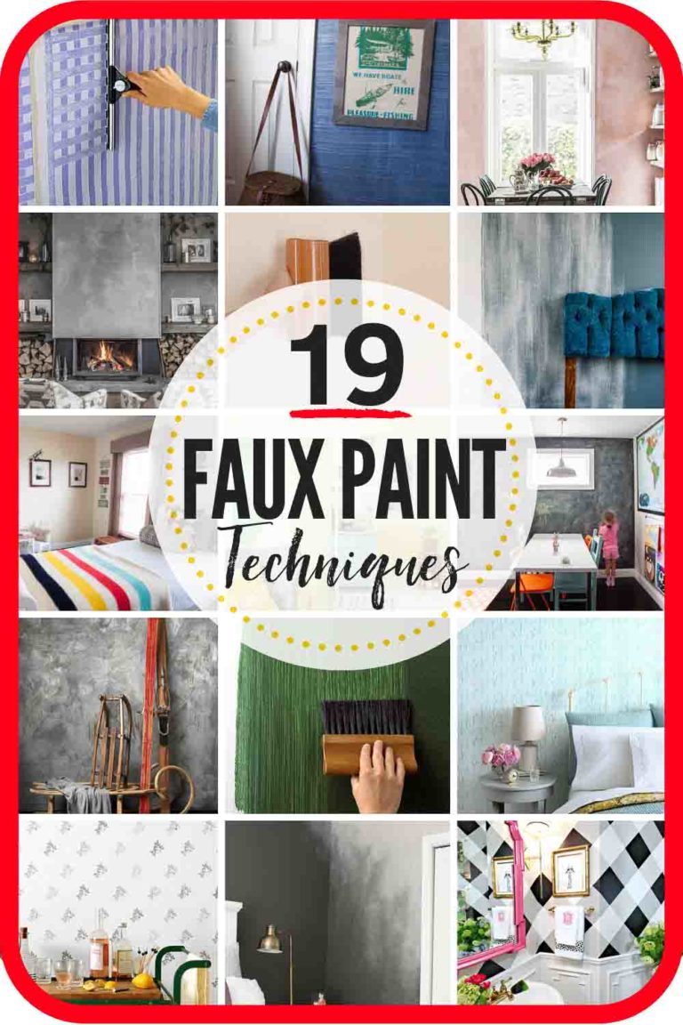 19 Faux Painting Techniques That Don't Suck. - The Heathered Nest