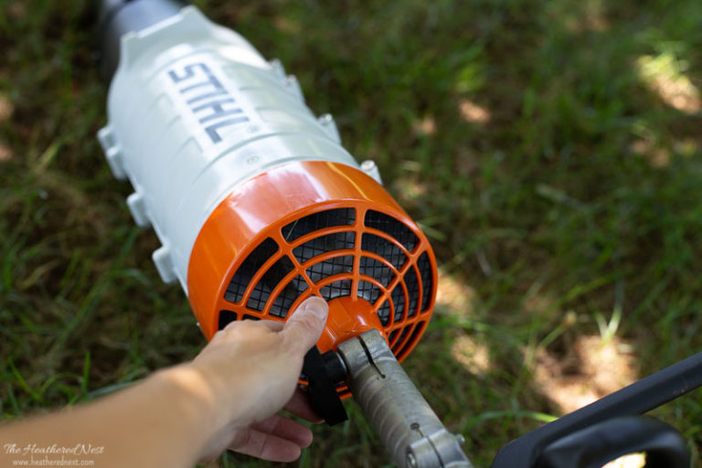 STIHL Battery KombiSystem Summer Gardening Project - The Heathered Nest