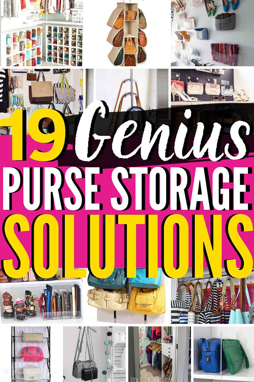 19 BEST Purse Storage Ideas To Organize ALL Your Purses Bags 19 BEST Purse Storage Ideas To Organize ALL Your Purses Bags