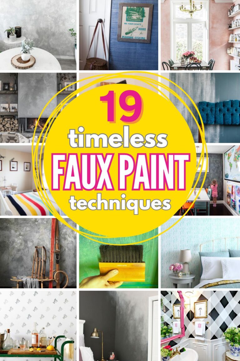 19 Faux Painting Techniques That Don't Suck. - The Heathered Nest