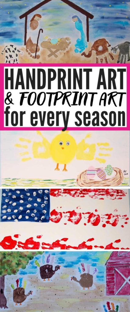 BEST Kids Handprint Art Ideas For EVERY Season! - The Heathered Nest