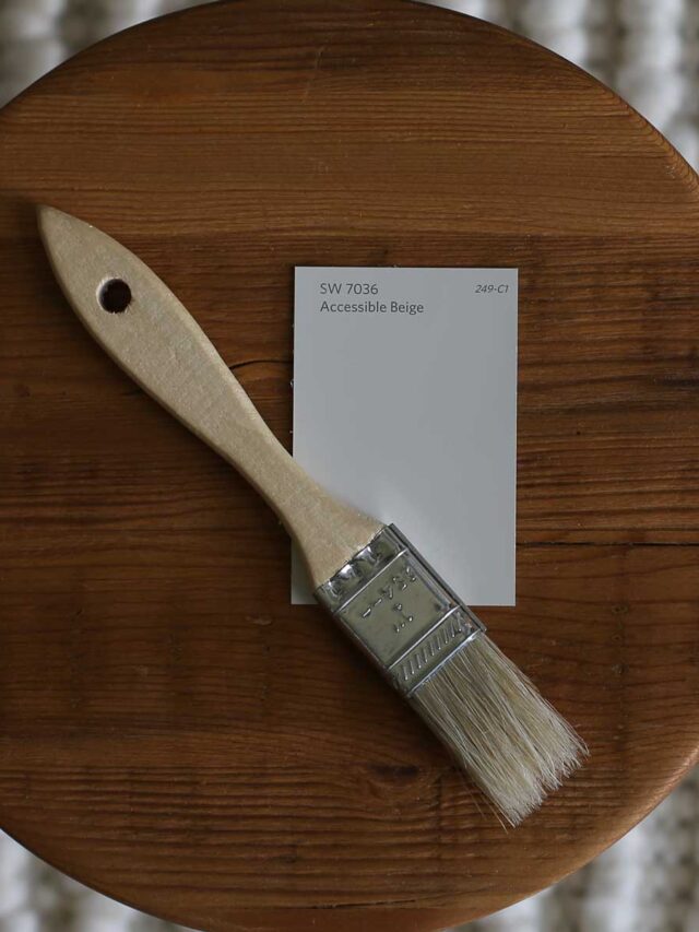 Sherwin Williams Accessible Beige SW 7036 Story - The Heathered Nest