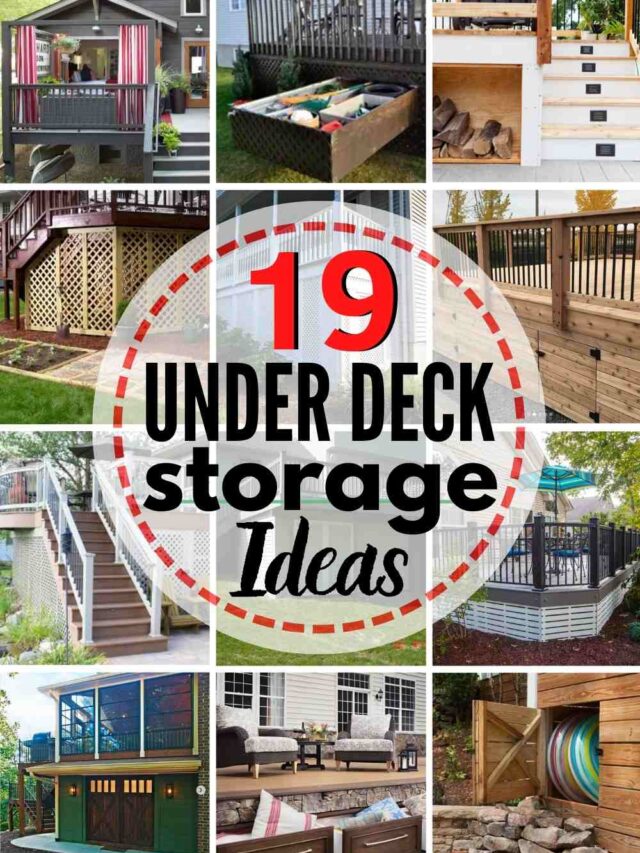 Under Deck Ideas – Brilliant Under Deck Storage Story - The Heathered Nest