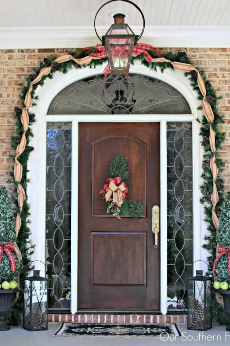 25 BEST Christmas Door Decorations To Welcome The Holidays!