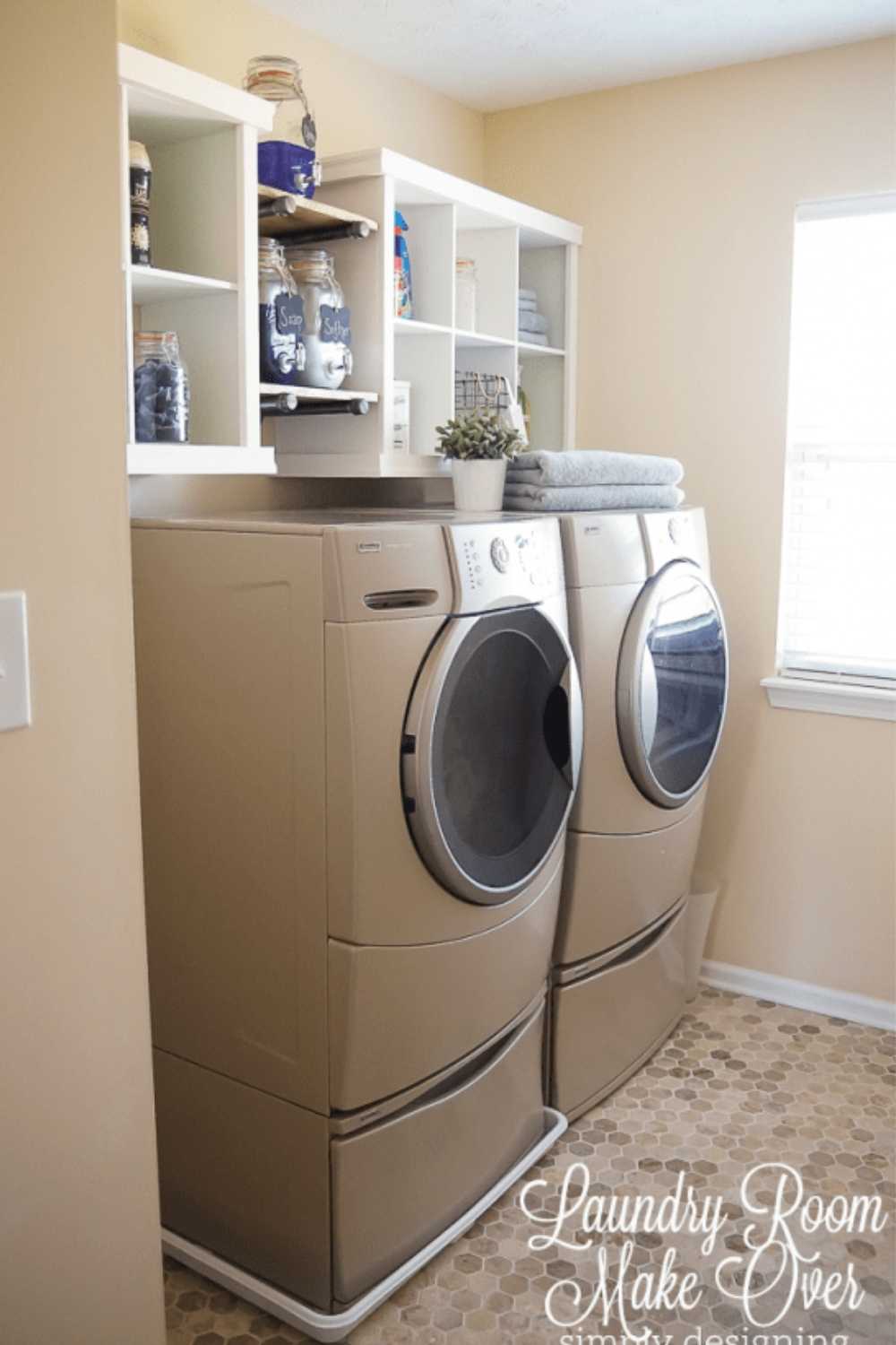 23 Clever Laundry Room Storage Ideas - The Heathered Nest