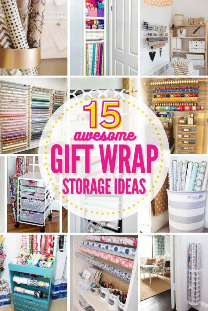 15 BEST Wrapping Paper Storage Ideas 15 BEST Wrapping Paper Storage Ideas