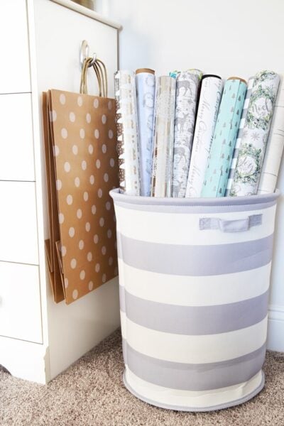 15 BEST Wrapping Paper Storage Ideas