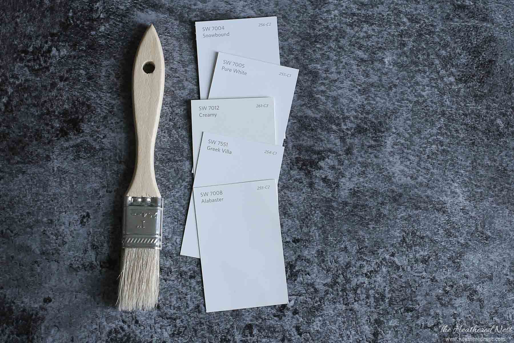 5 Best Sherwin Williams White Paint Colors - The Heathered Nest