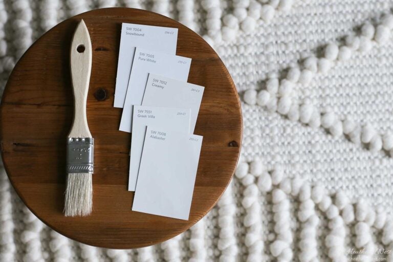 5 Best Sherwin Williams White Paint Colors - The Heathered Nest