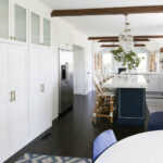 90s Kitchen Reveal: A Navy Blue + White Kitchen Makeover - The ...