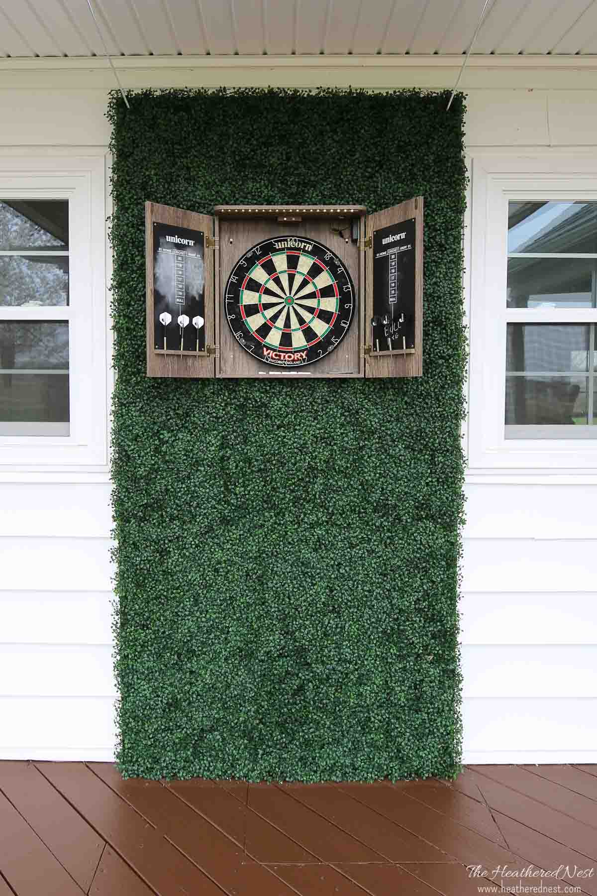 How To Make A Faux DIY Boxwood Wall in 5 Easy Steps