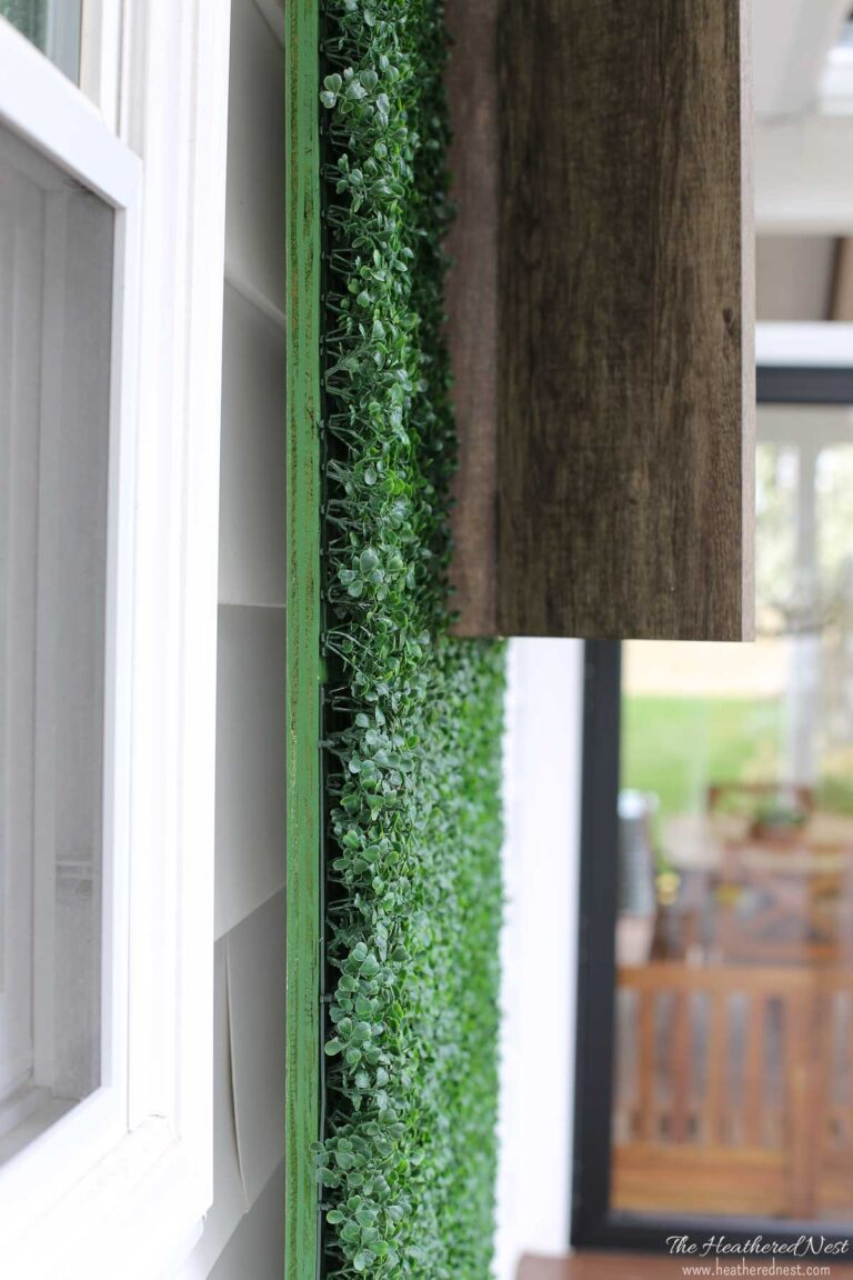How To Make A Faux DIY Boxwood Wall in 5 Easy Steps