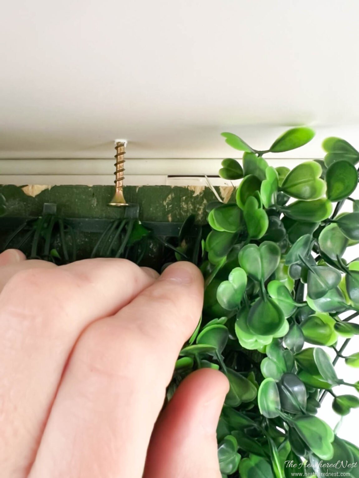 How To Make A Faux DIY Boxwood Wall in 5 Easy Steps
