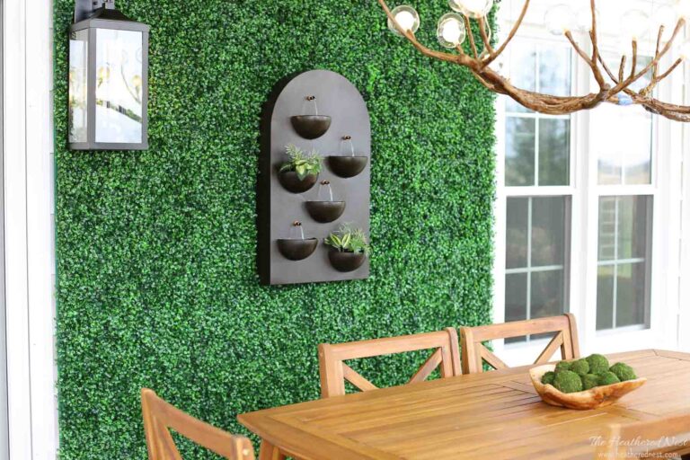 How To Make A Faux DIY Boxwood Wall in 5 Easy Steps