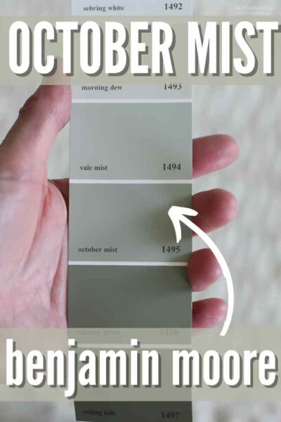 Benjamin Moore October Mist 1495: BEST Review + Pics